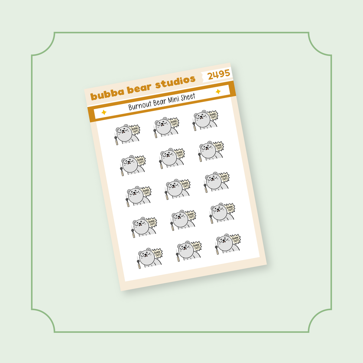 Burnout Bear – Bubba Bear Studios