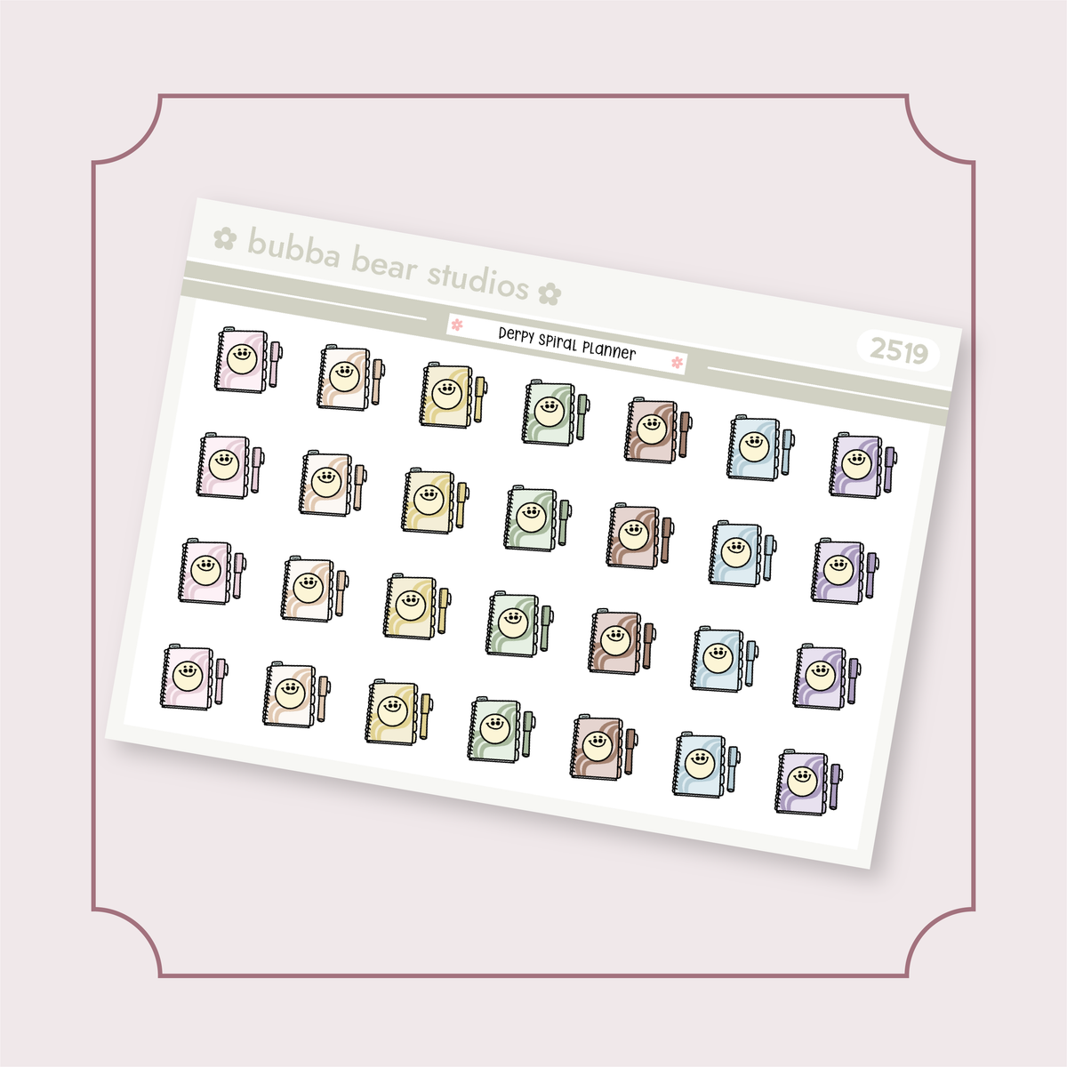 Derpy Spiral Planner – Bubba Bear Studios