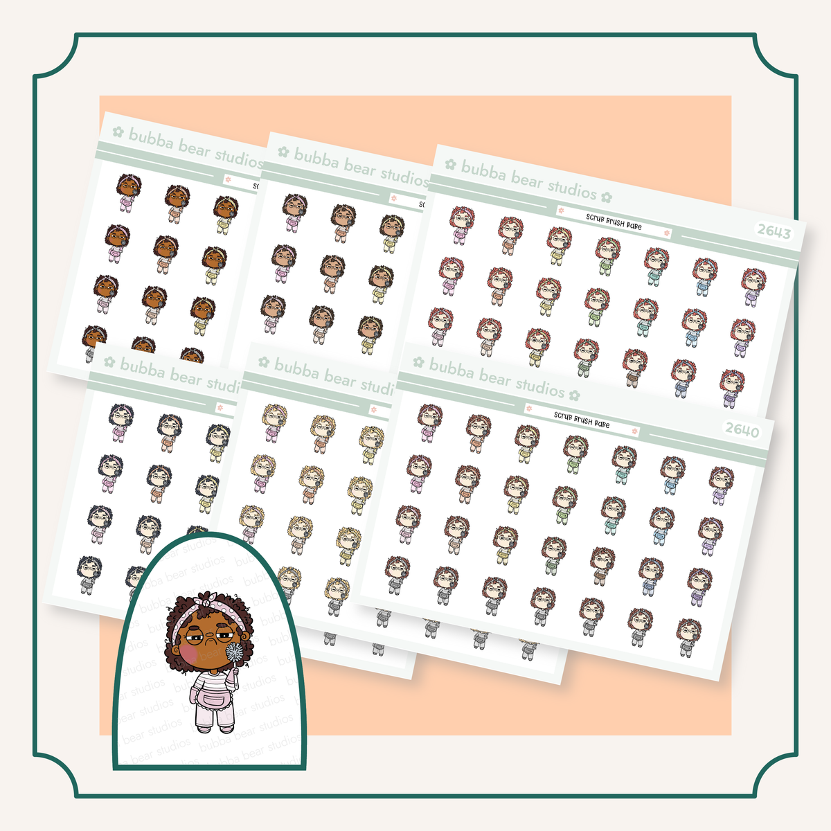 Scrub Brush Babe – Bubba Bear Studios