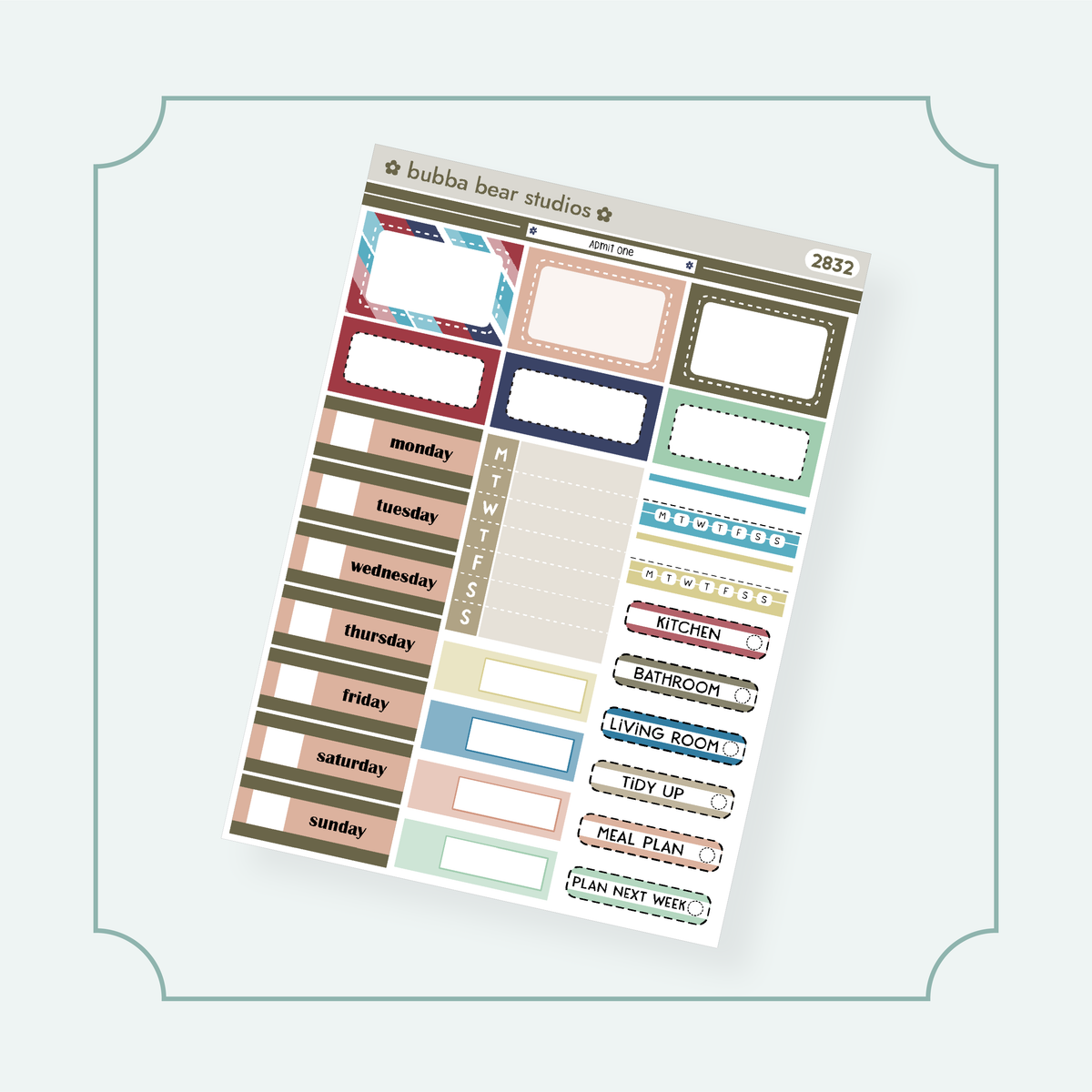 VERTICAL - Admit One – Bubba Bear Studios