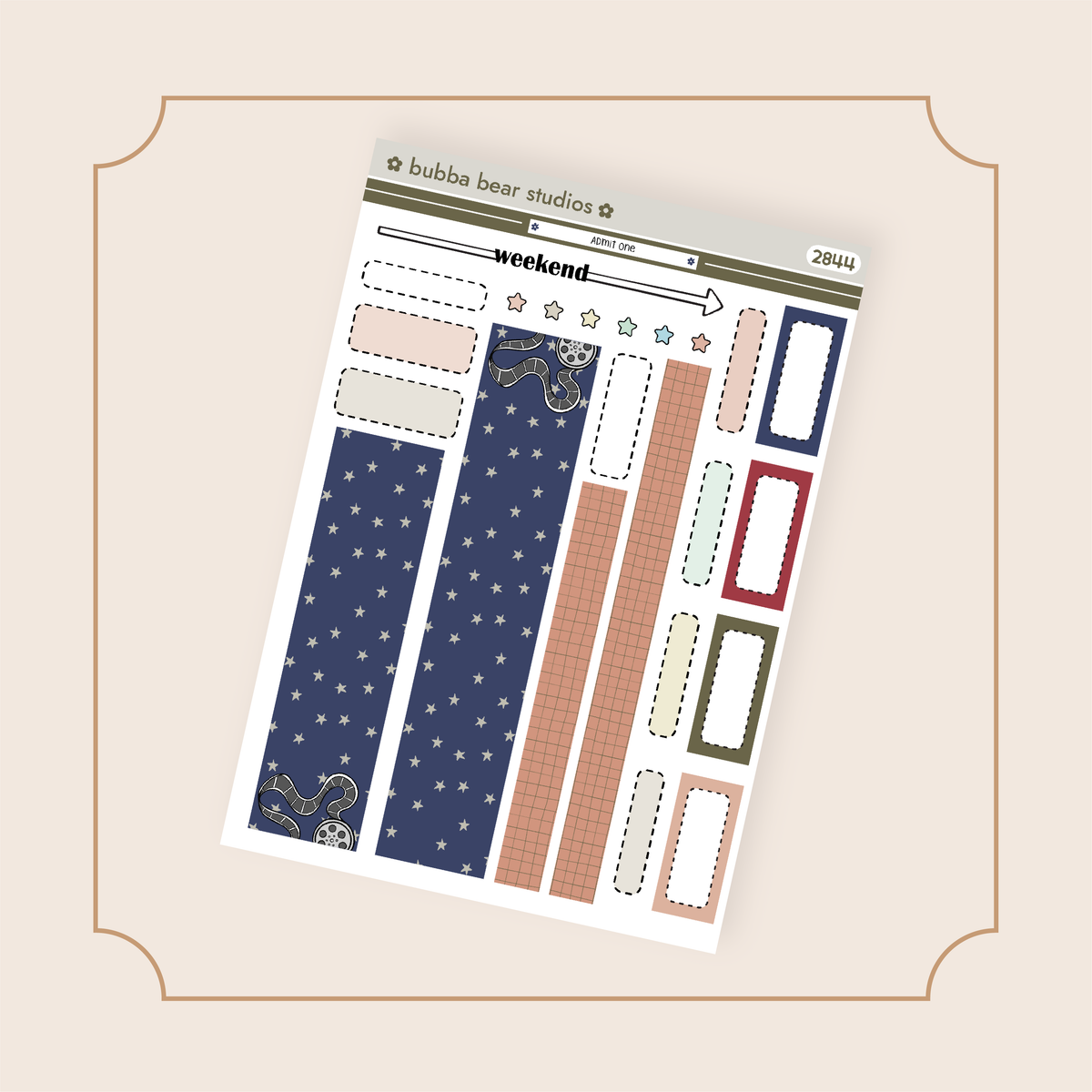 HOBONICHI COUSIN - Admit One – Bubba Bear Studios