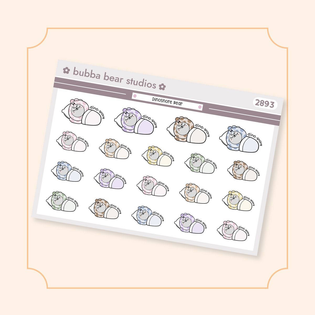 Dinosnore Bear – Bubba Bear Studios