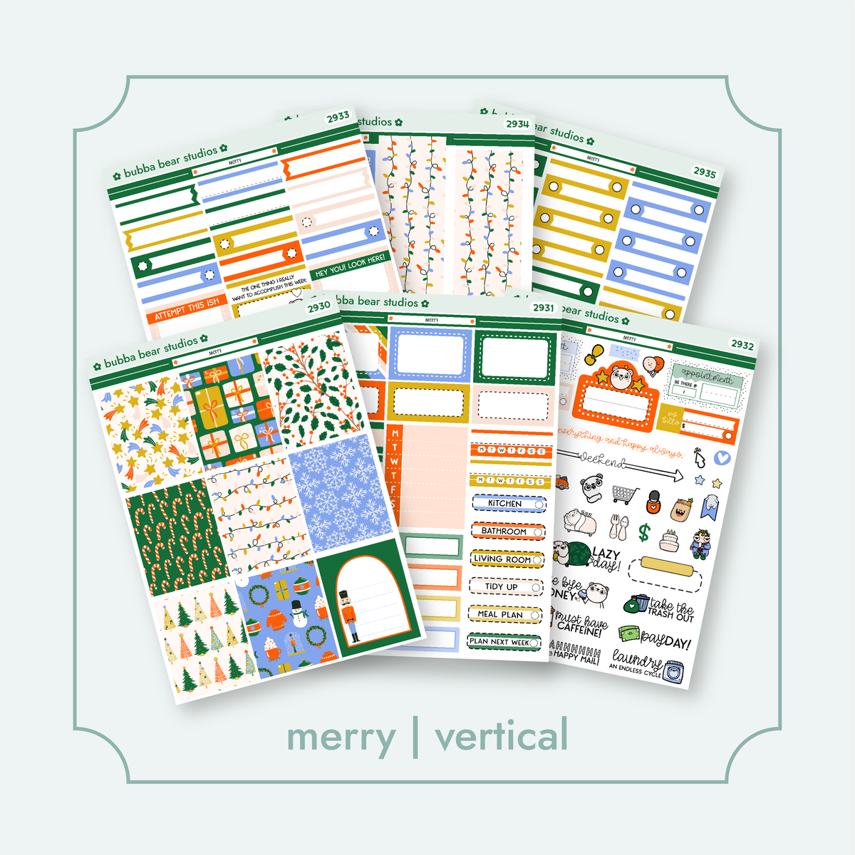 VERTICAL - Merry – Bubba Bear Studios