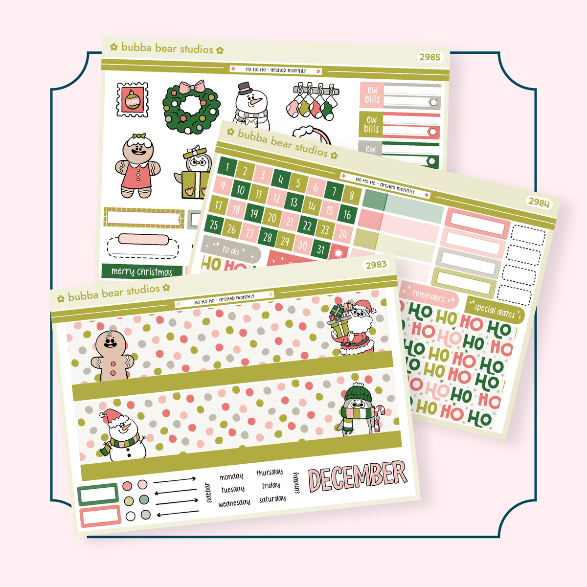 NEW BBS Arched Spiral Monthly Kit – Bubba Bear Studios