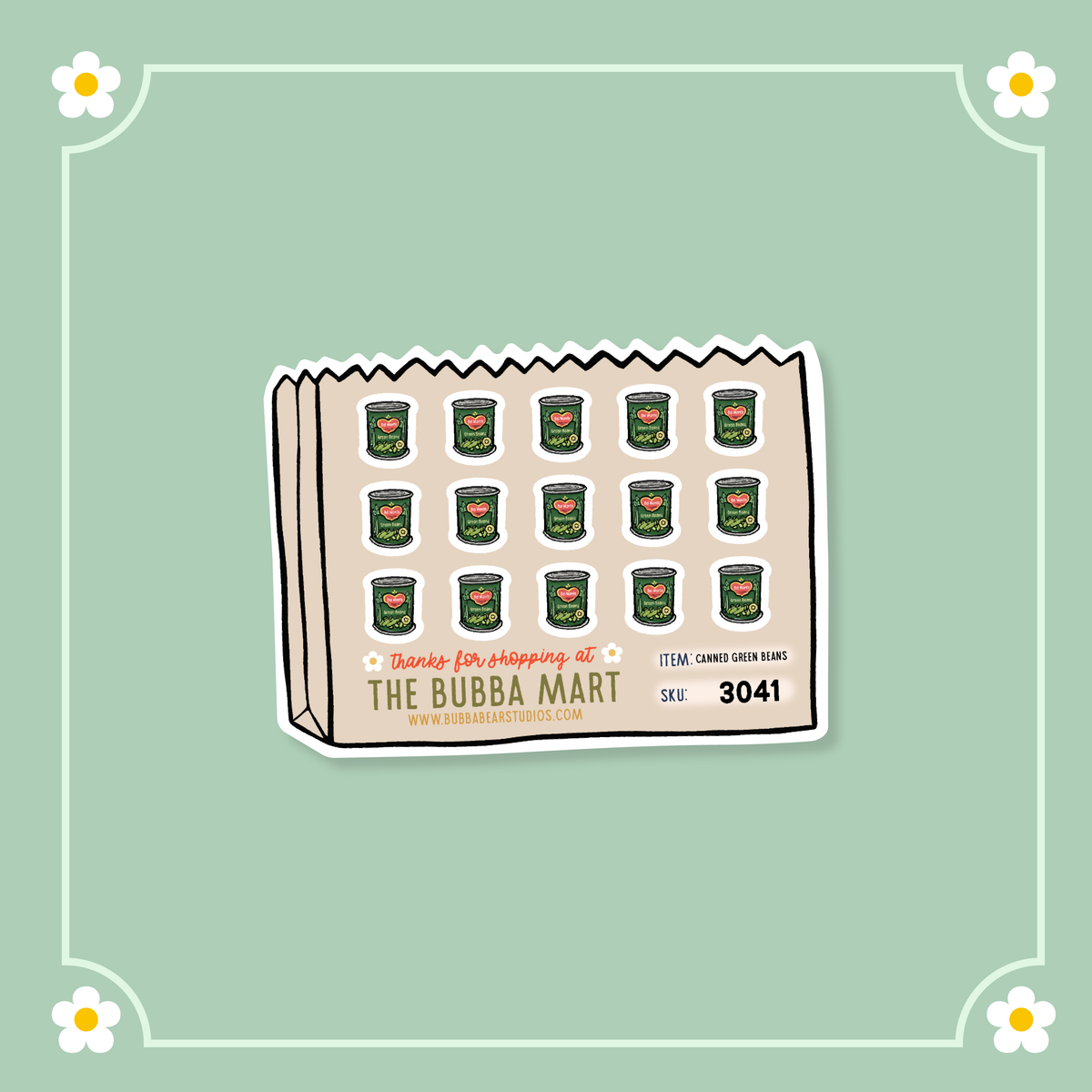 Canned Green Beans – Bubba Bear Studios