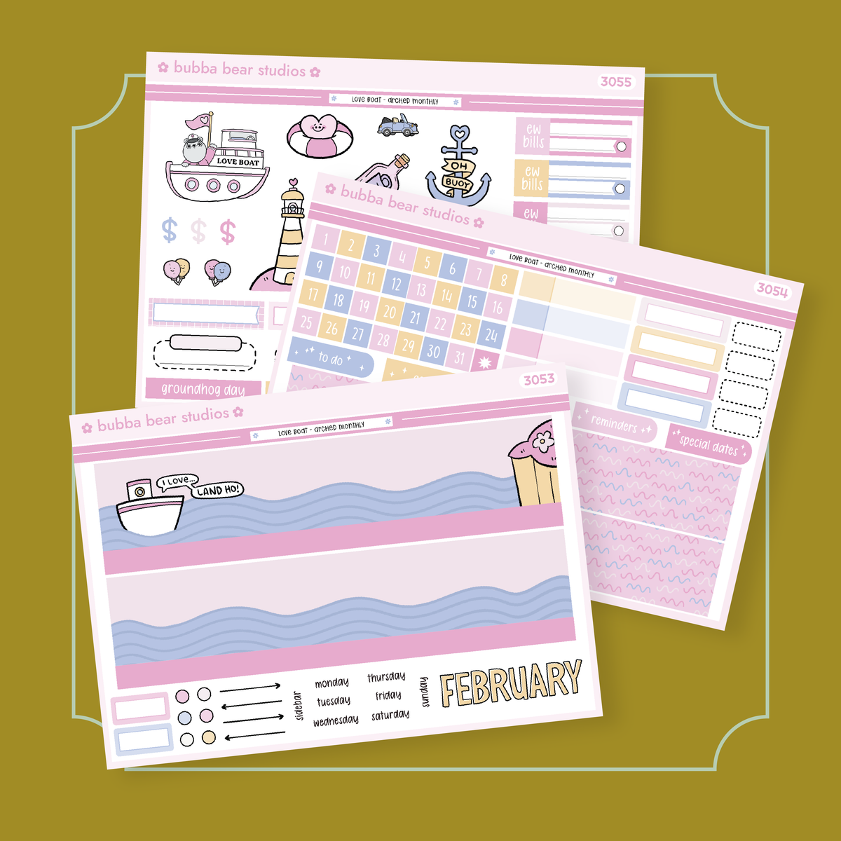 NEW BBS Arched Spiral Monthly Kit – Bubba Bear Studios