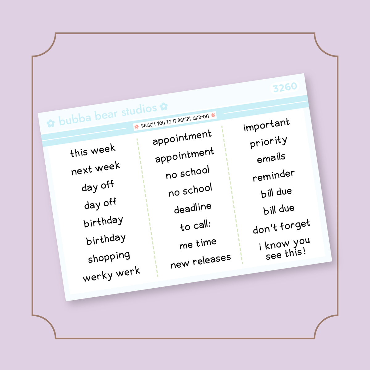 Beach You To It Script Add-On – Bubba Bear Studios