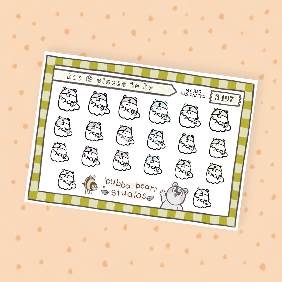 Boo || Places to be – Bubba Bear Studios