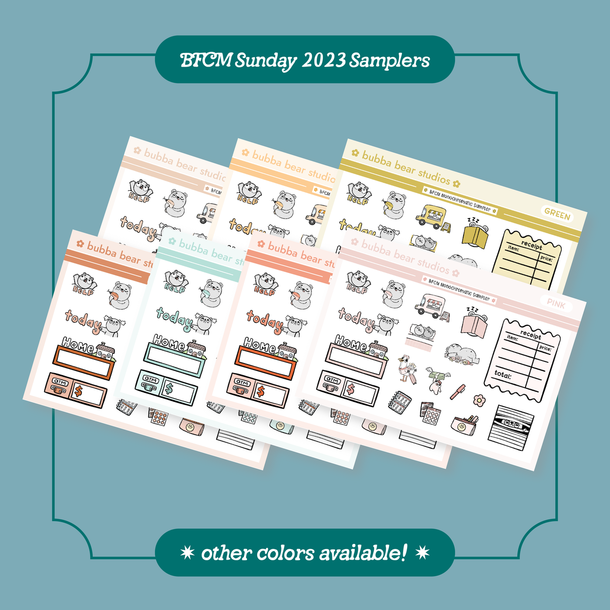 BFCM 2023 Samplers – Bubba Bear Studios