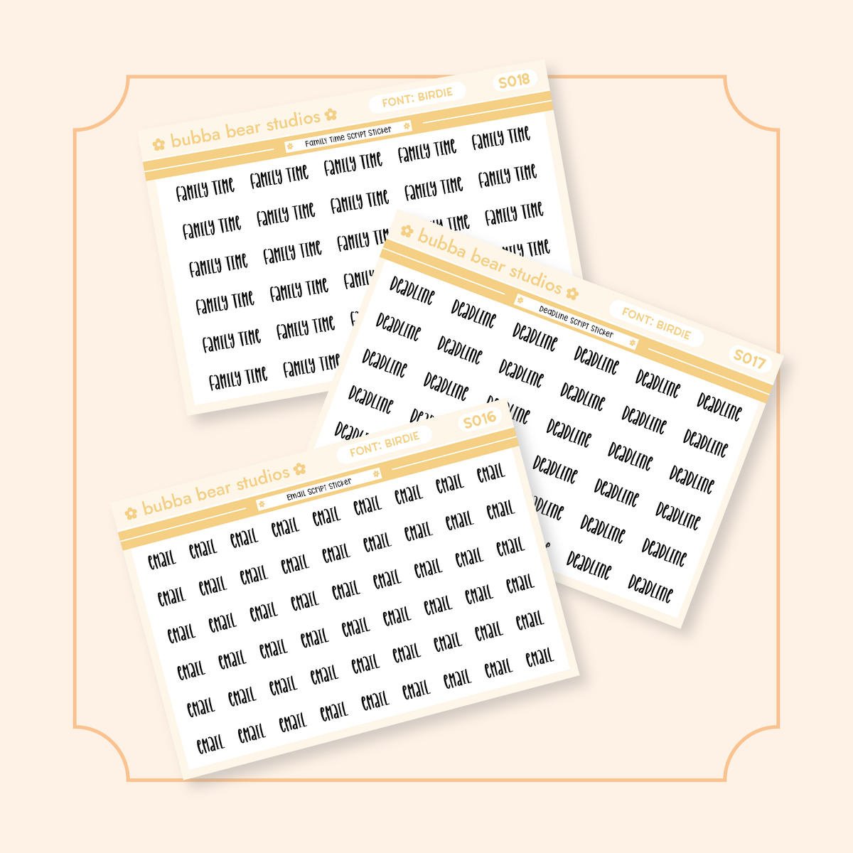 Birdie Scripts – Bubba Bear Studios