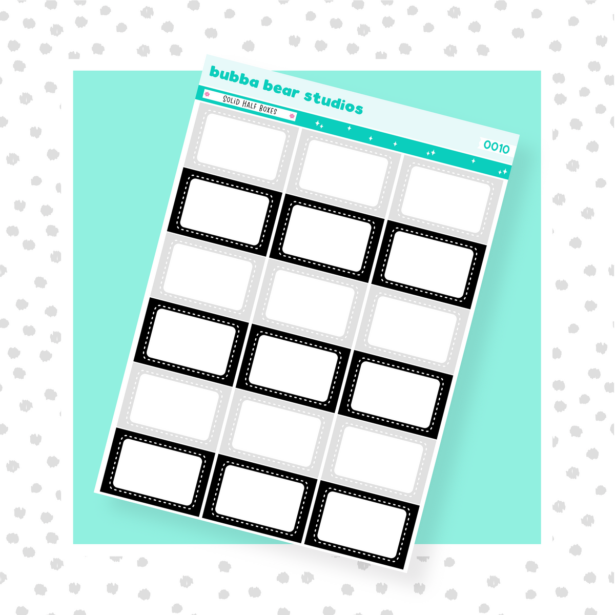 Solid Half Boxes – Bubba Bear Studios