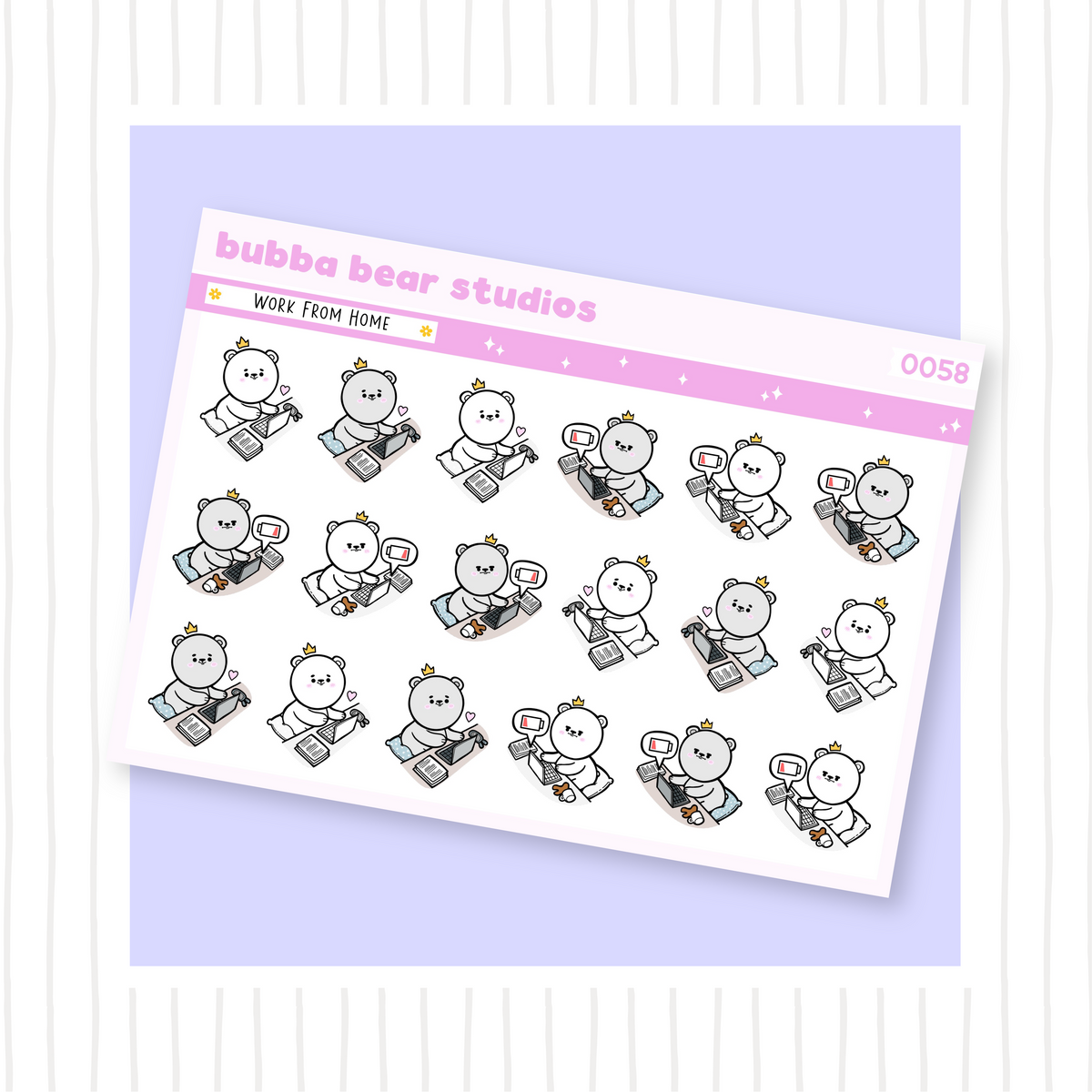 Work From Home – Bubba Bear Studios