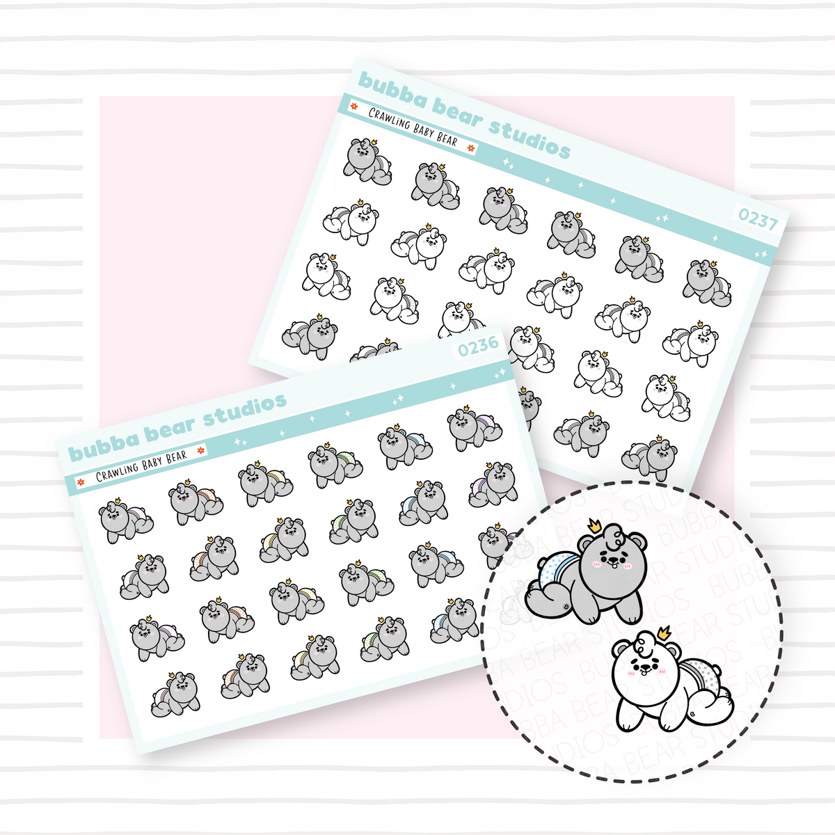 Crawling Baby Bears – Bubba Bear Studios