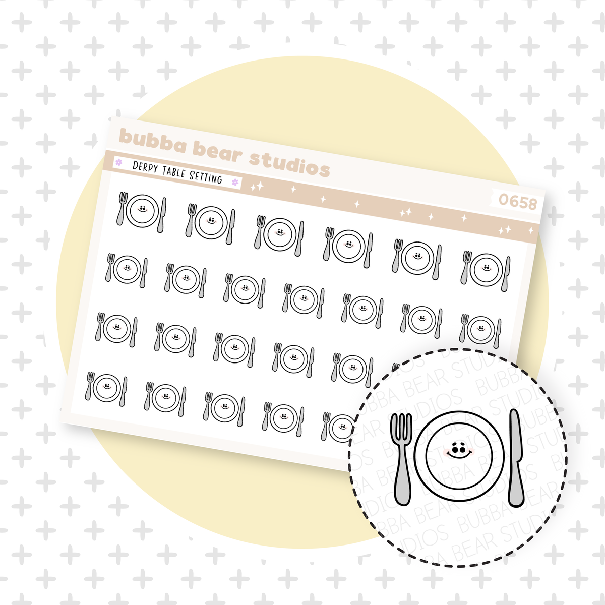 Derpy Table Setting – Bubba Bear Studios