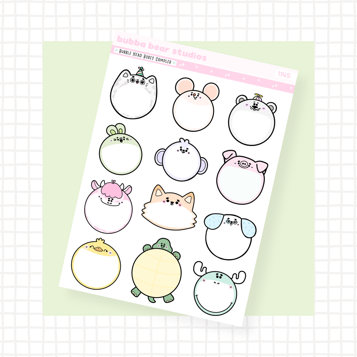 Bubble Head Boxes Sampler – Bubba Bear Studios