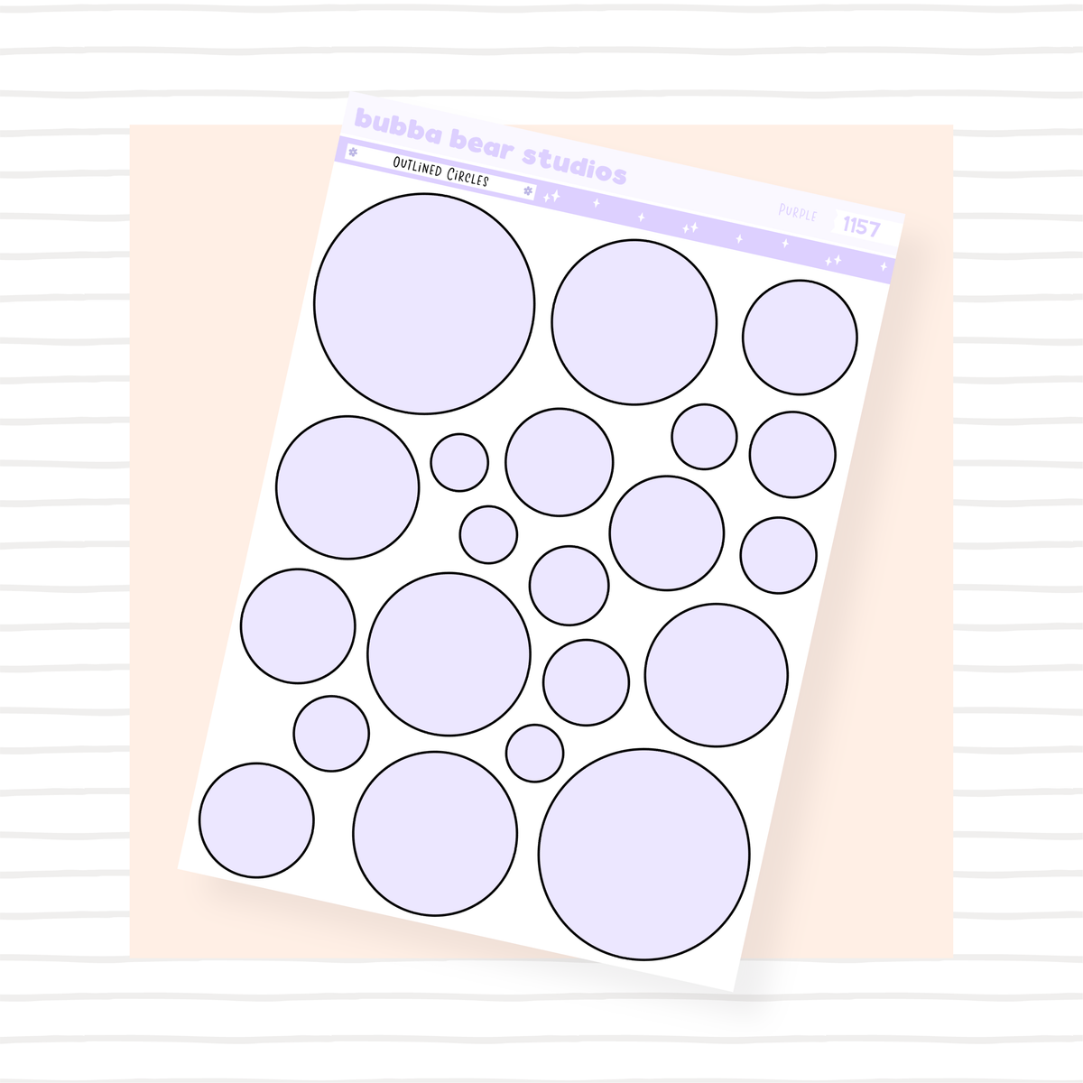 Outlined Circles – Bubba Bear Studios