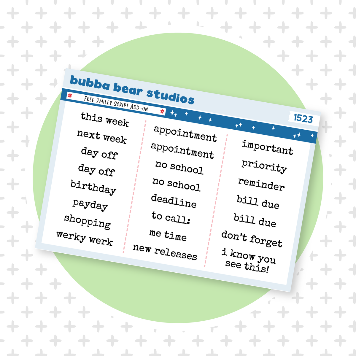 Free Smiles Script Add-On – Bubba Bear Studios