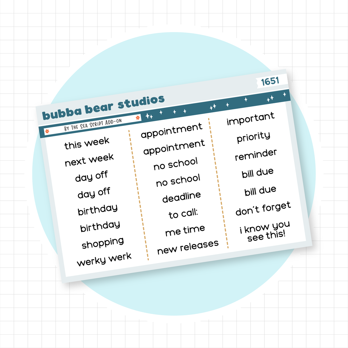 By The Sea Script Add-On – Bubba Bear Studios