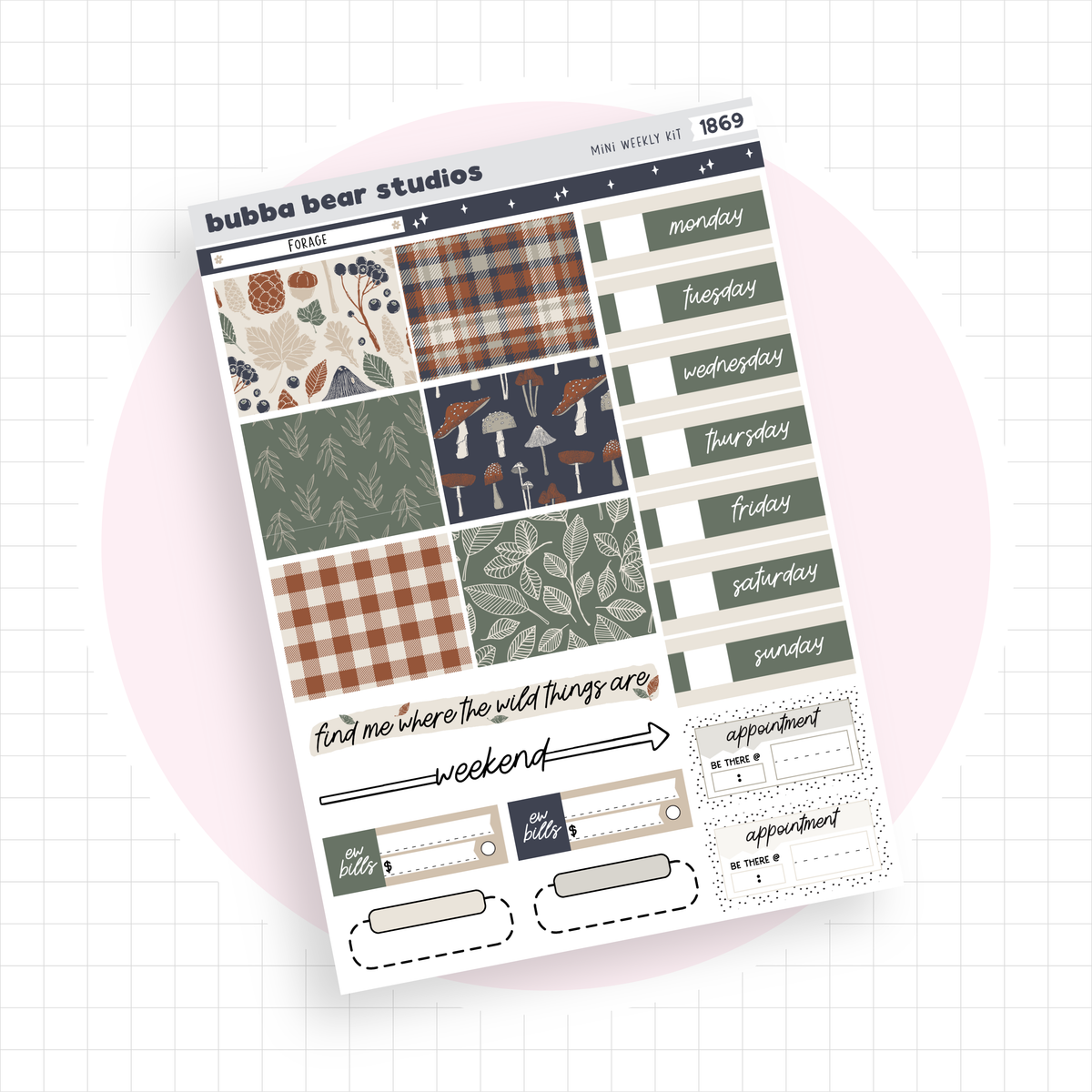 MINI - Forage – Bubba Bear Studios