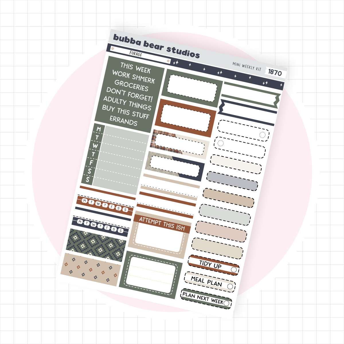 MINI - Forage – Bubba Bear Studios