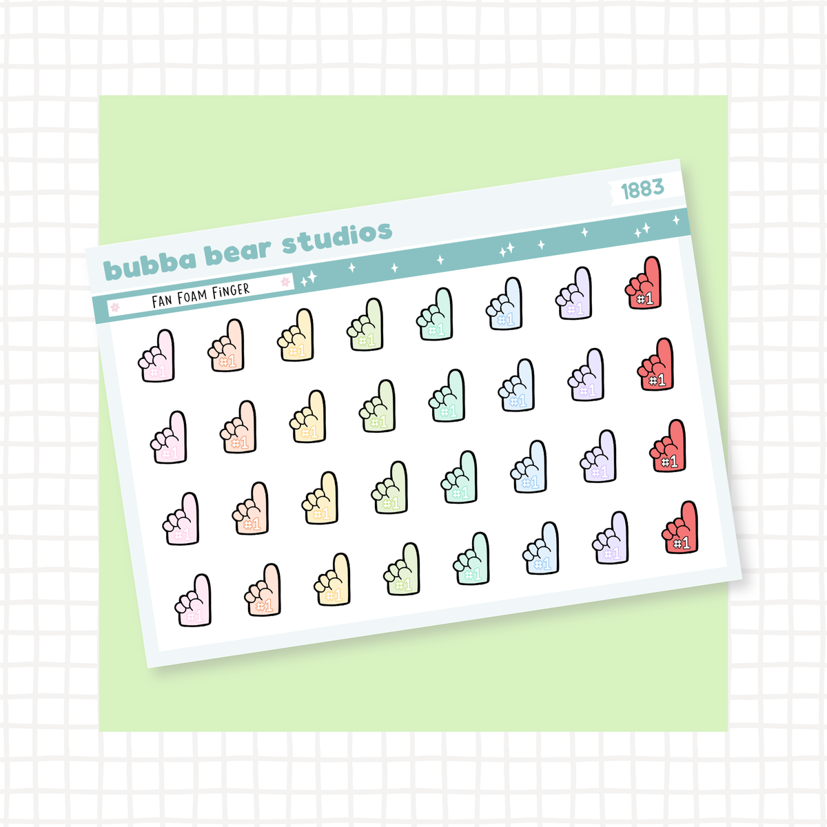 Fan Foam Finger – Bubba Bear Studios