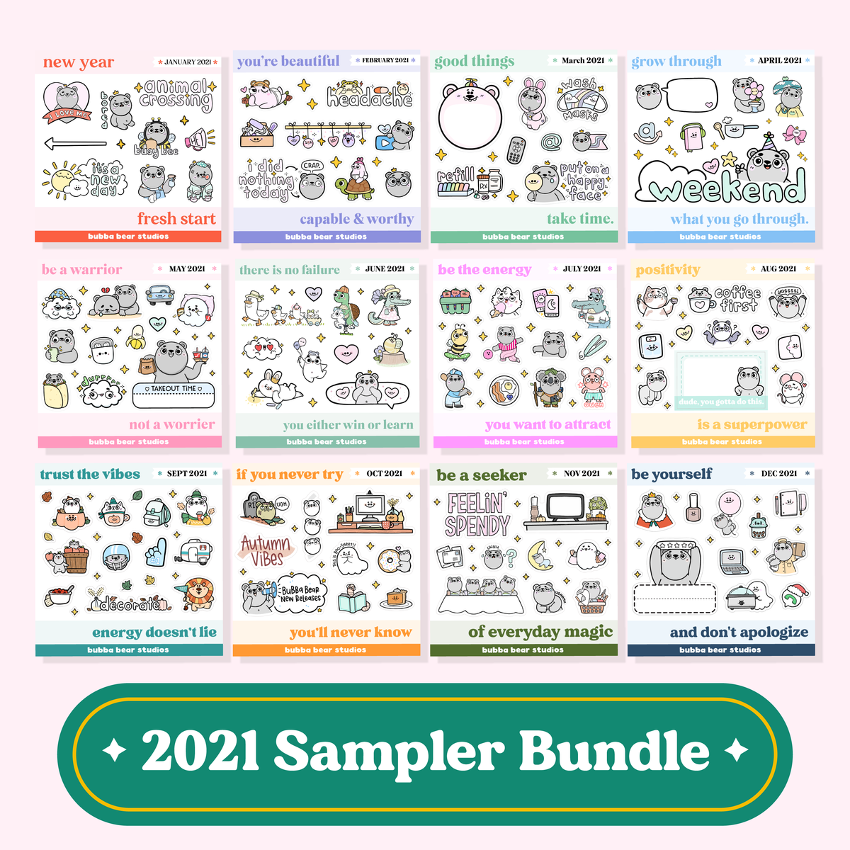 2021 Sampler Bundle – Bubba Bear Studios