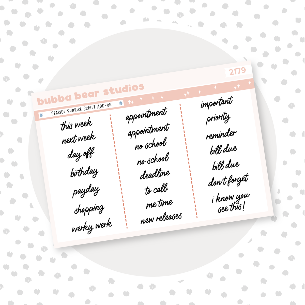 Seaside Sunrise Script Add-On – Bubba Bear Studios