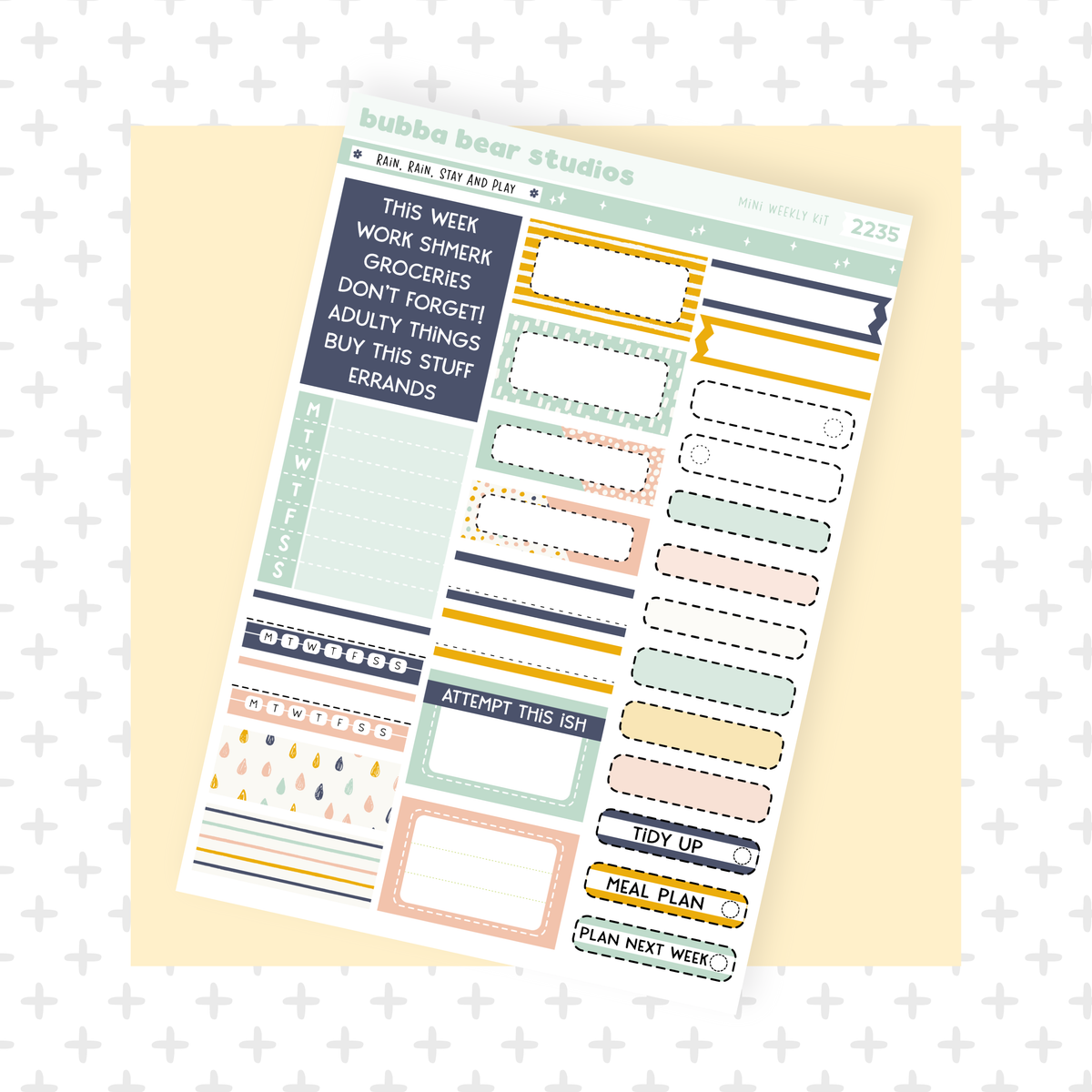 MINI - Rain, Rain, Stay and Play – Bubba Bear Studios