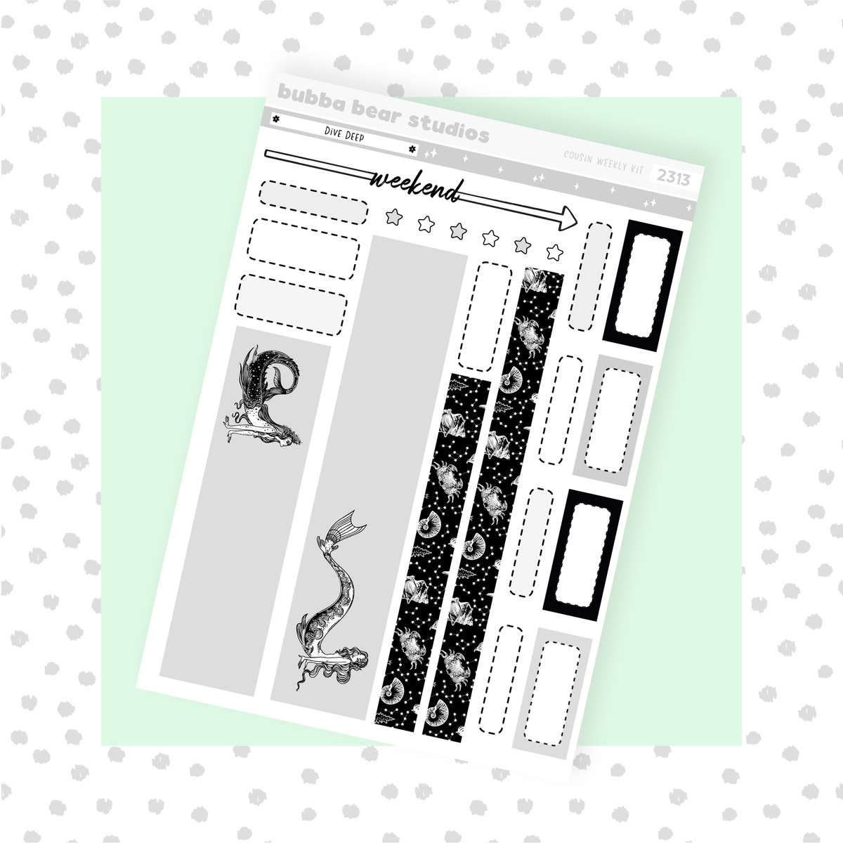 HOBONICHI COUSIN - Dive Deep – Bubba Bear Studios