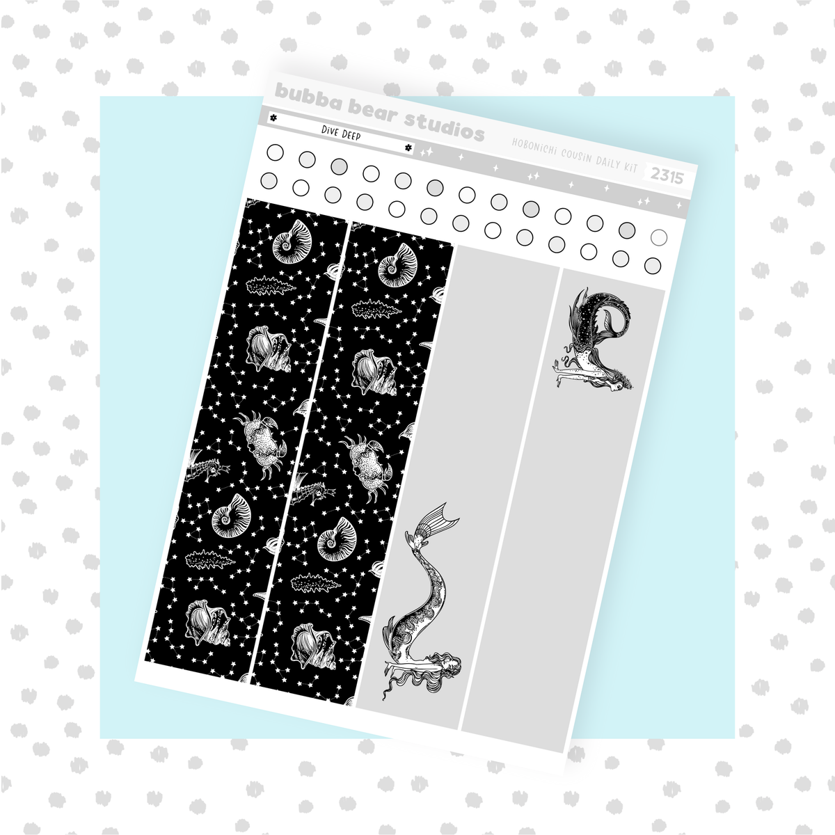 Hobonichi Cousin DAILY - Dive Deep – Bubba Bear Studios