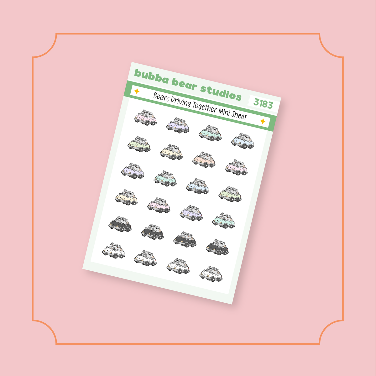 Bears Driving Together – Bubba Bear Studios