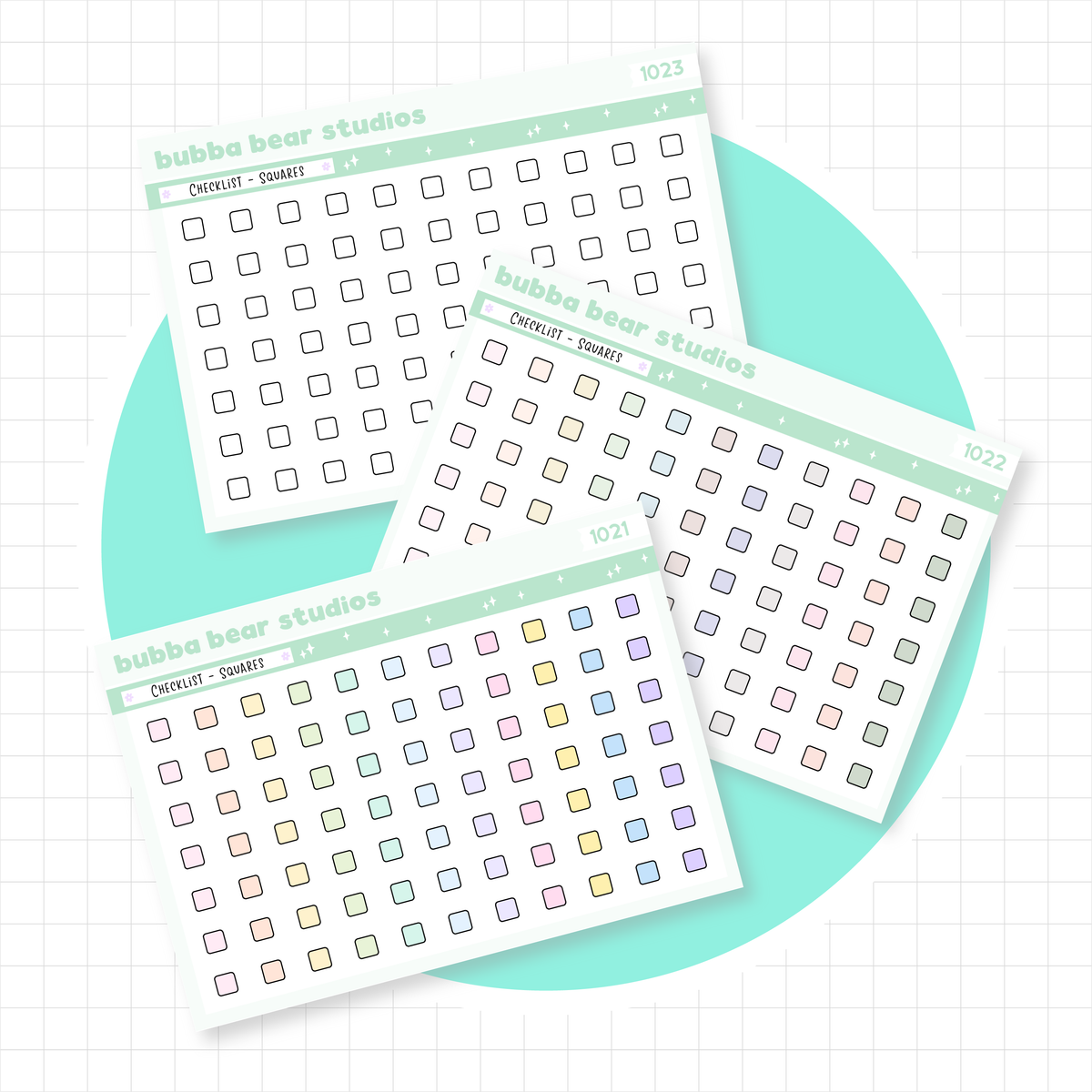 Checklist - Squares – Bubba Bear Studios