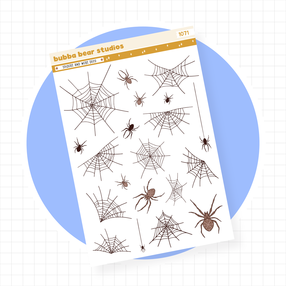 Spiders and Webs Deco – Bubba Bear Studios