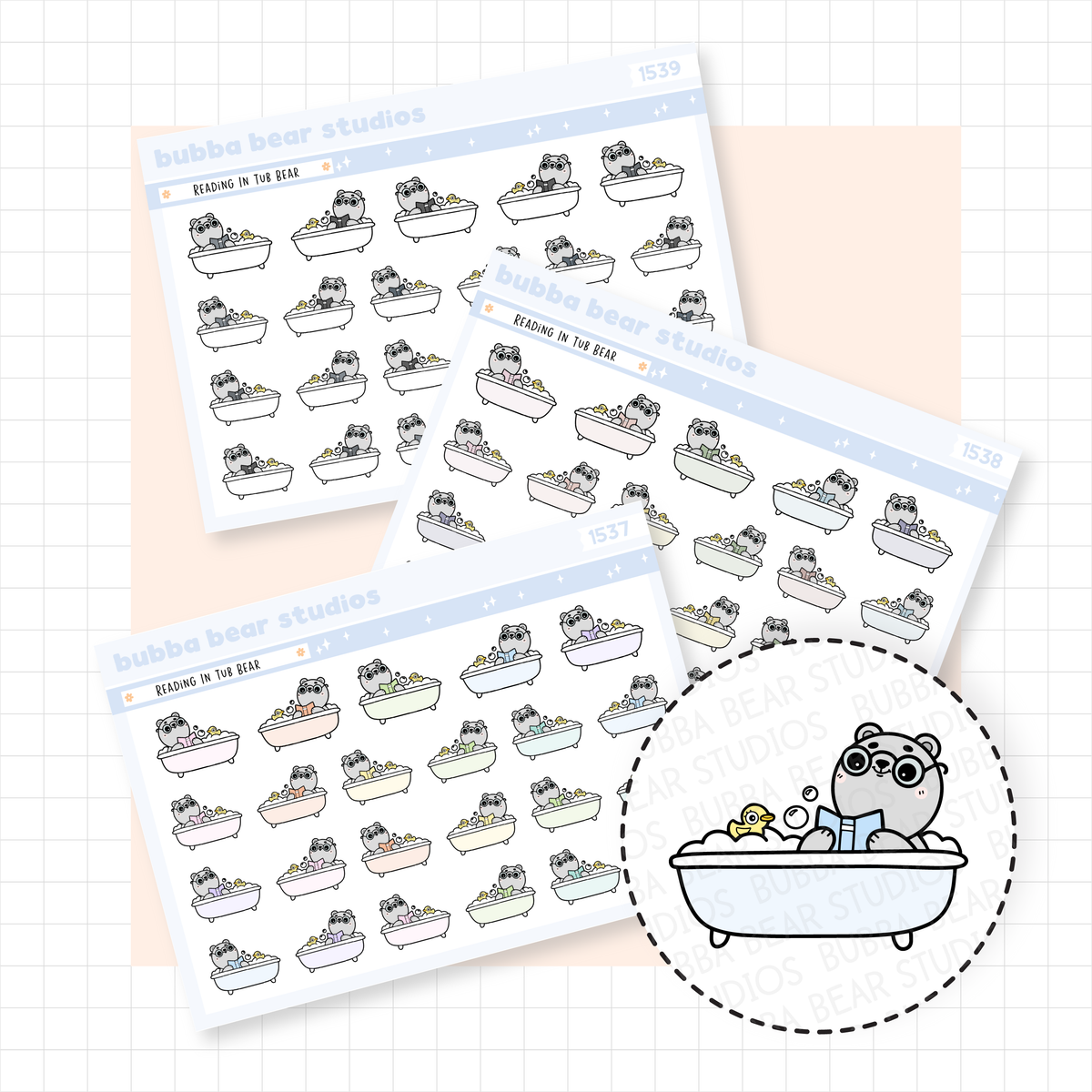 Reading in Tub Bears – Bubba Bear Studios