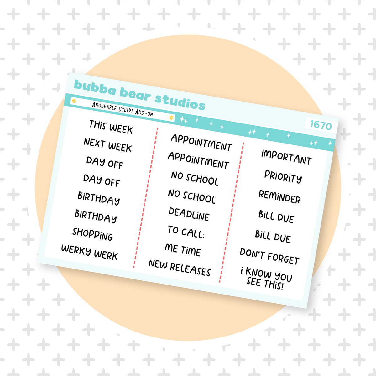 Adorkable Script Add-On – Bubba Bear Studios