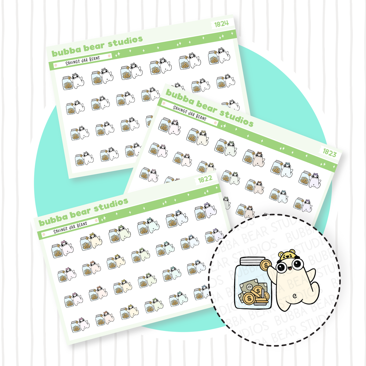 Savings Jar Beans – Bubba Bear Studios