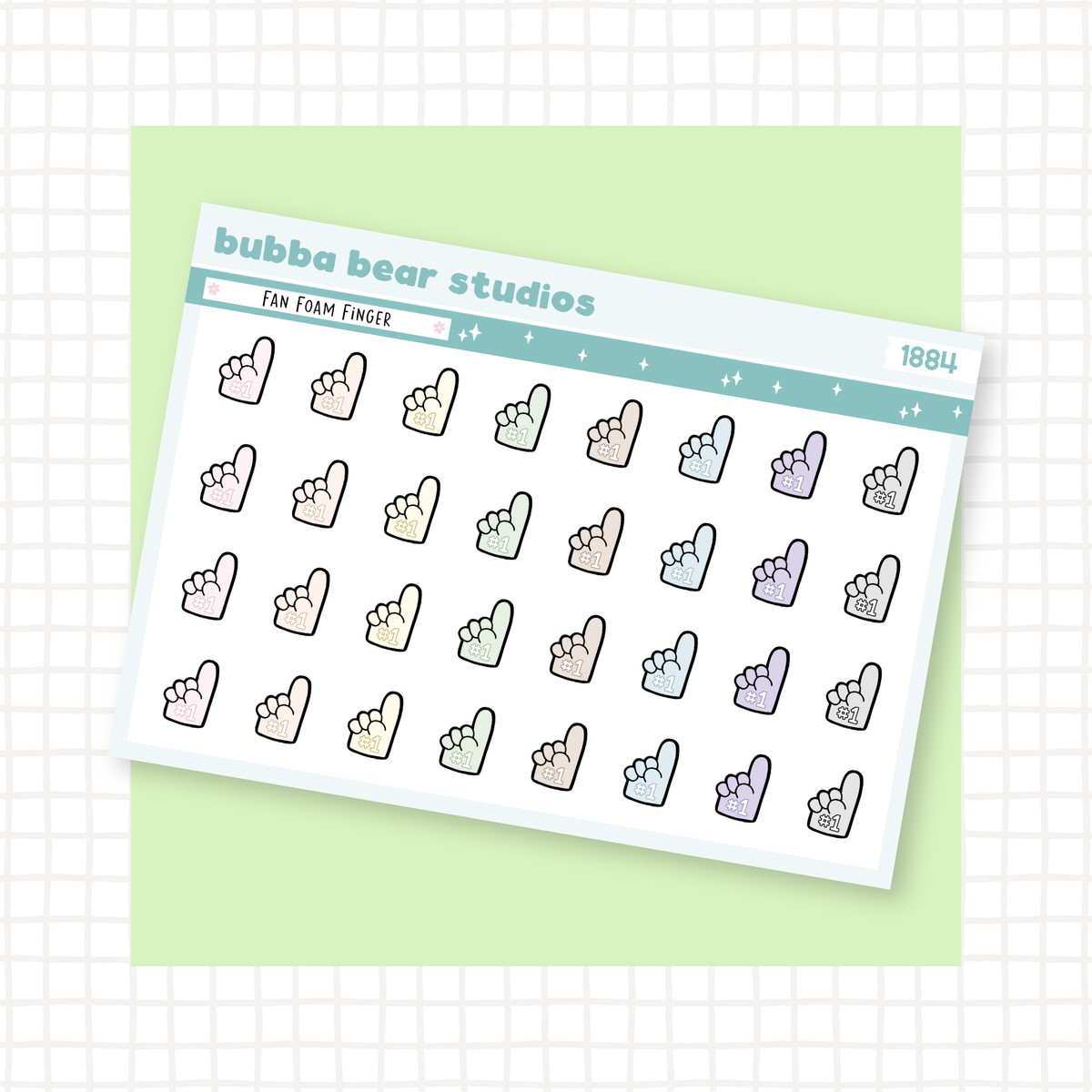 Fan Foam Finger – Bubba Bear Studios