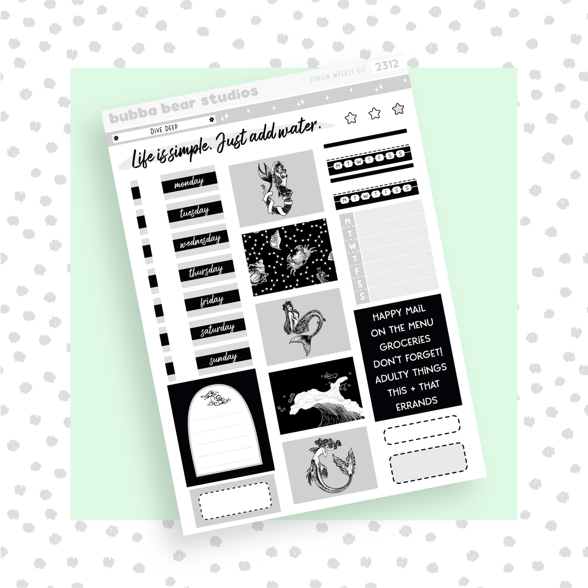 HOBONICHI COUSIN - Dive Deep – Bubba Bear Studios