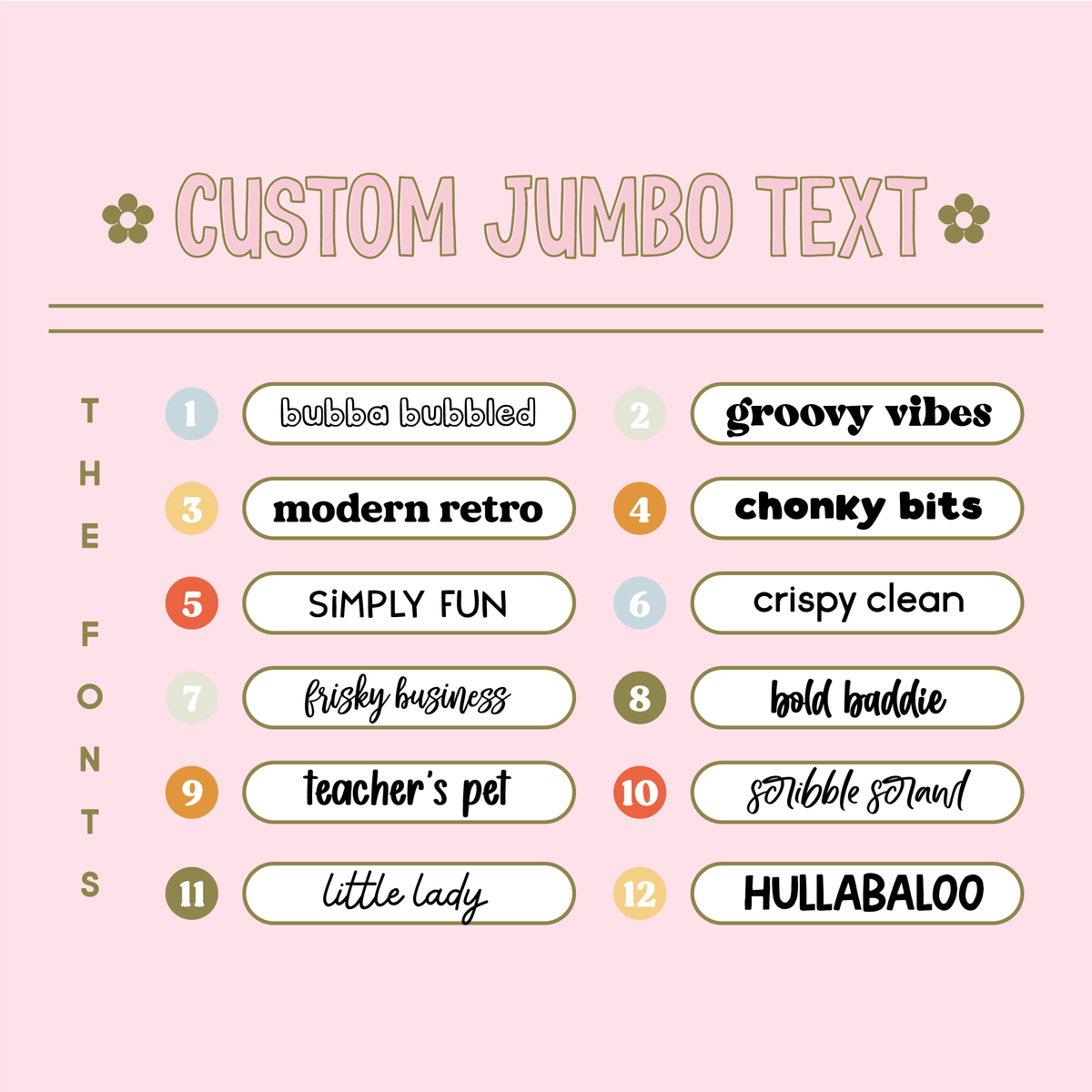 *CUSTOM* JUMBO Text – Bubba Bear Studios